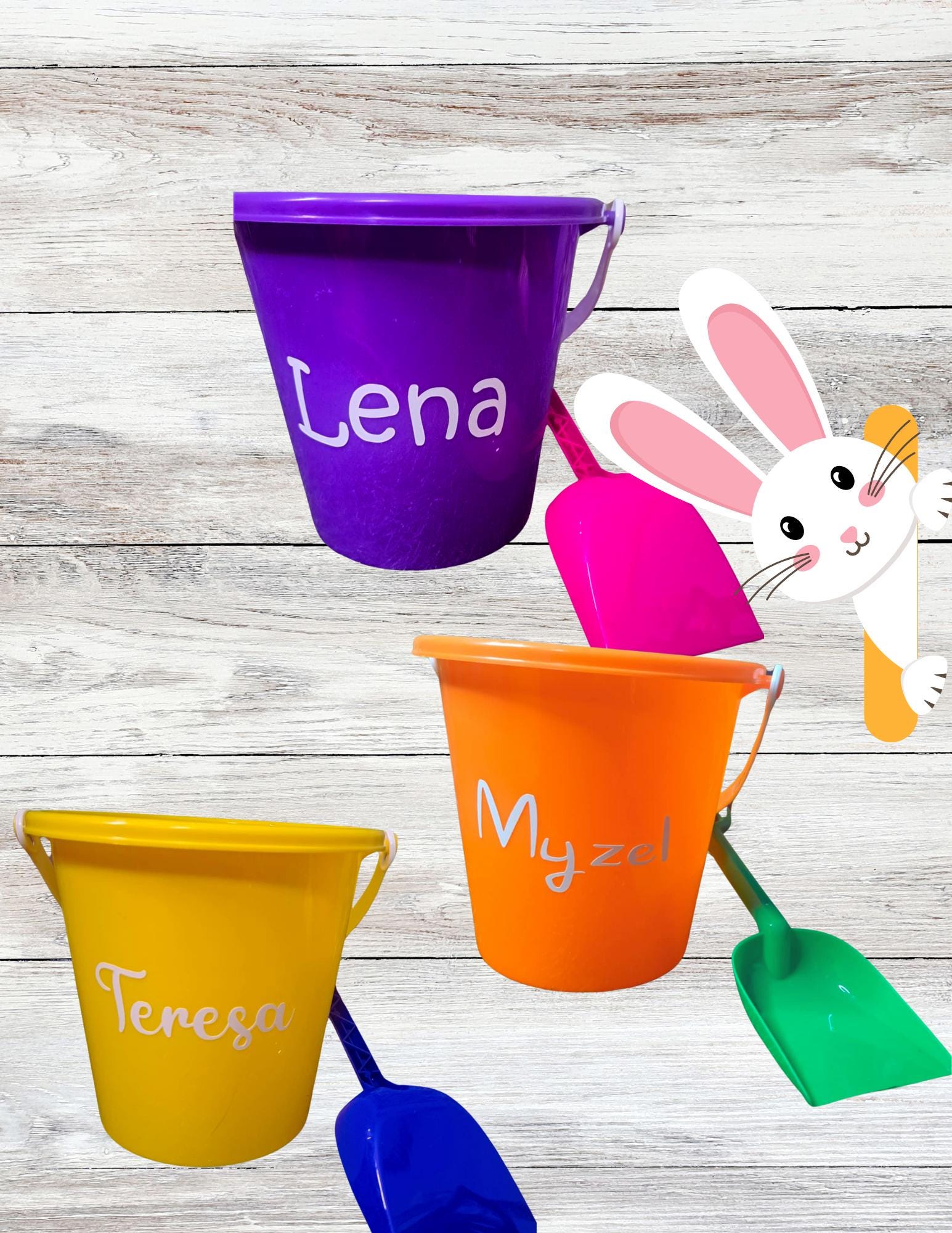 Personalized Sand Pail With Shovel for Easter, Birthday Party Favors ...