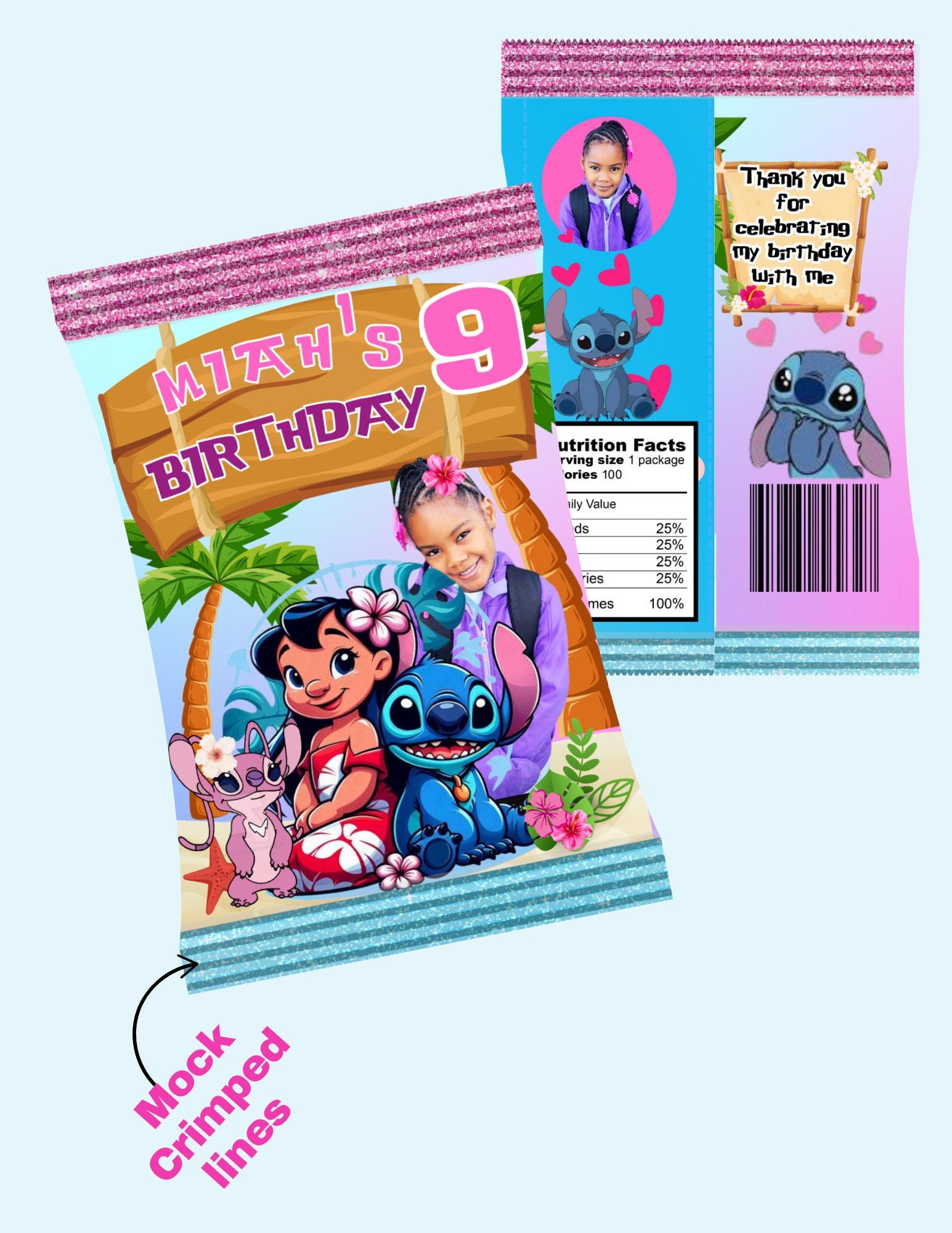 Personalized Chip Bag Template - Etsy