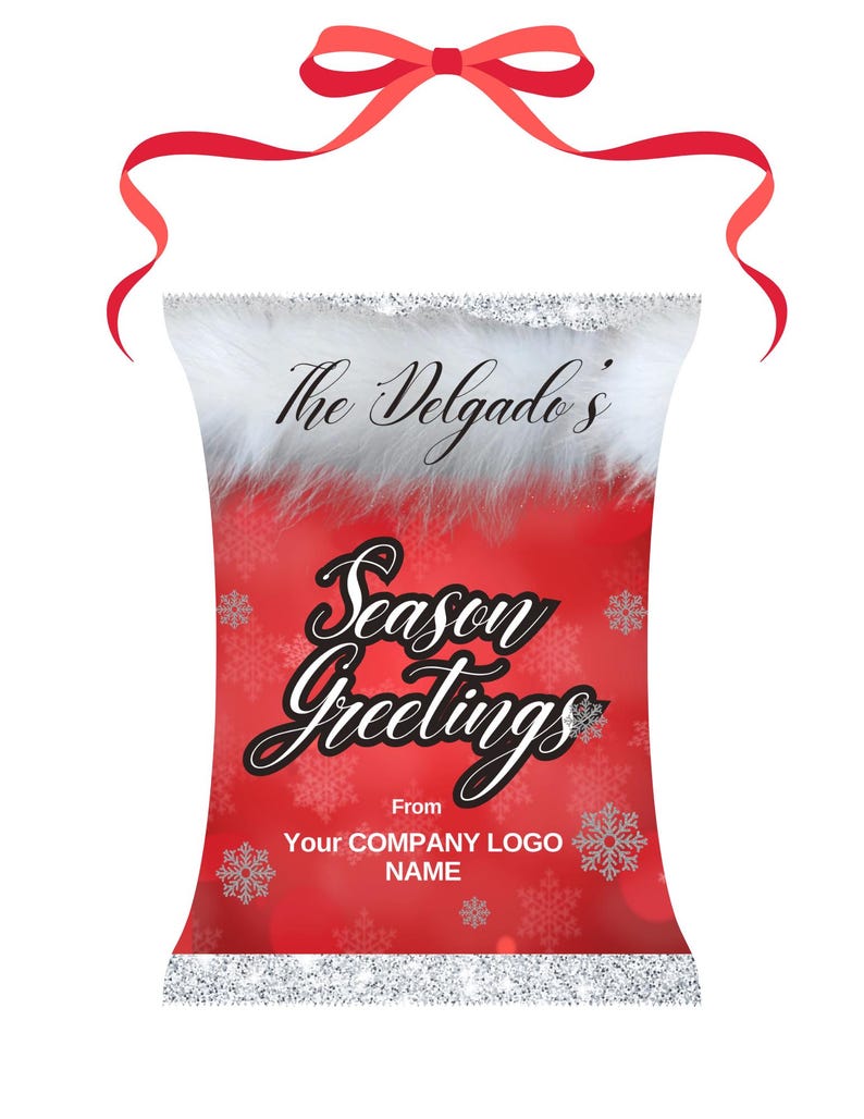 Christmas Stocking Chip Bag Template - Etsy