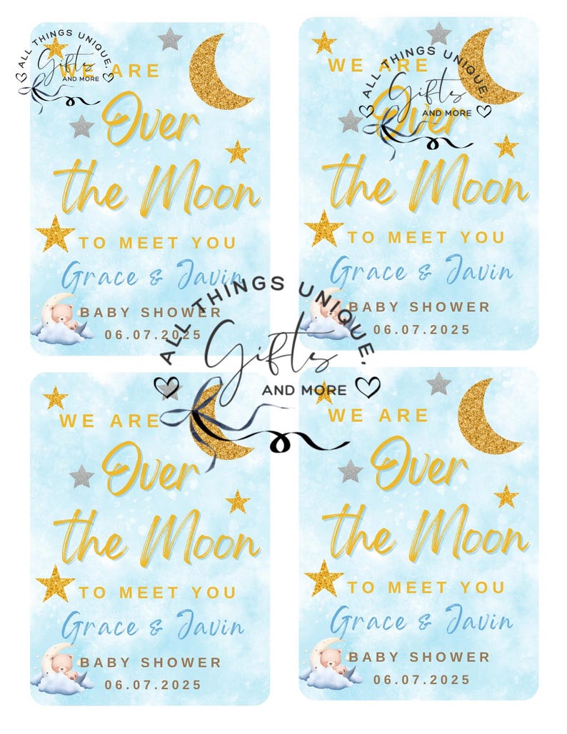 We Are Over the Moon Kool Aid Jammer Label | Baby Shower Favor ...