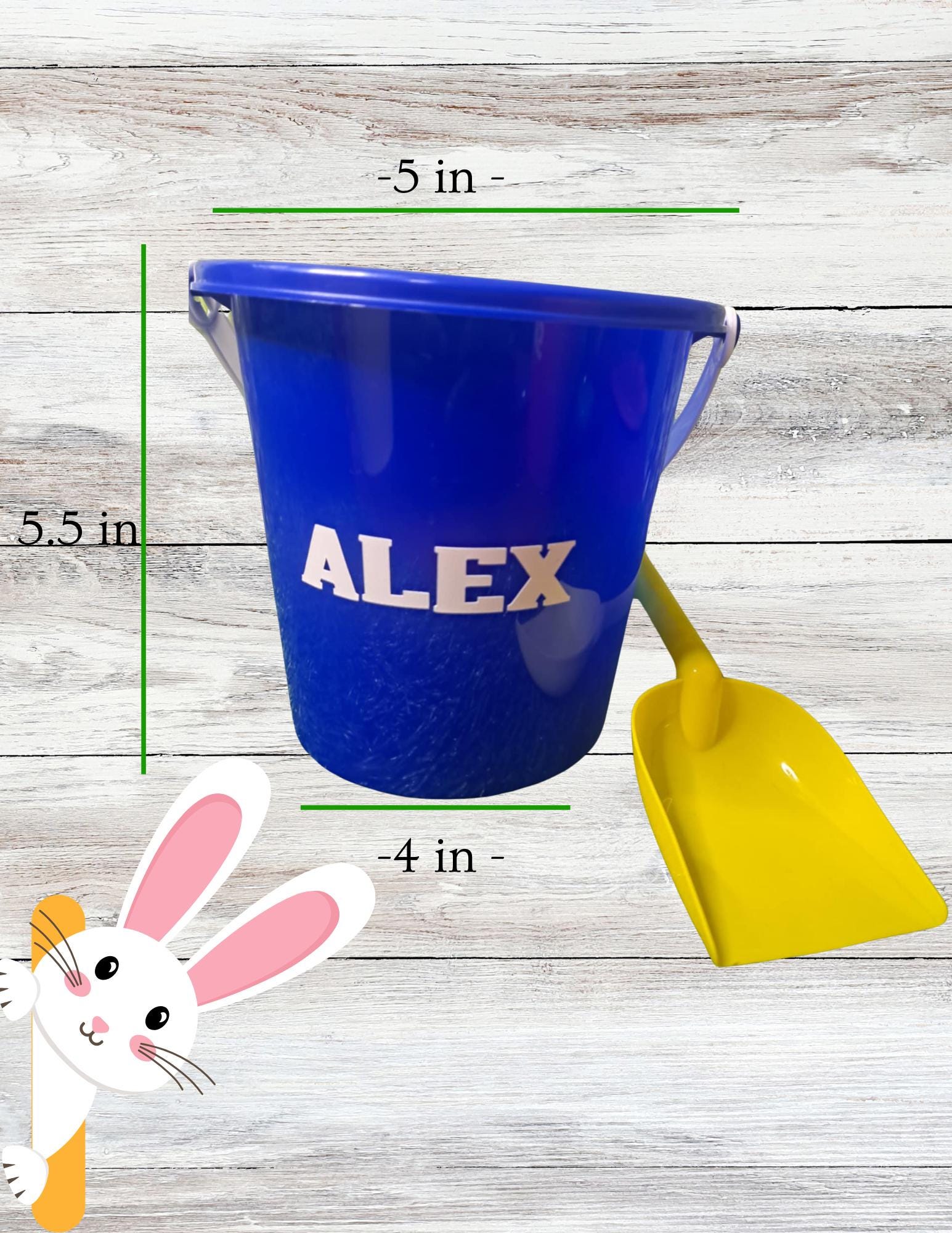 Personalized Sand Pail With Shovel for Easter, Birthday Party Favors ...