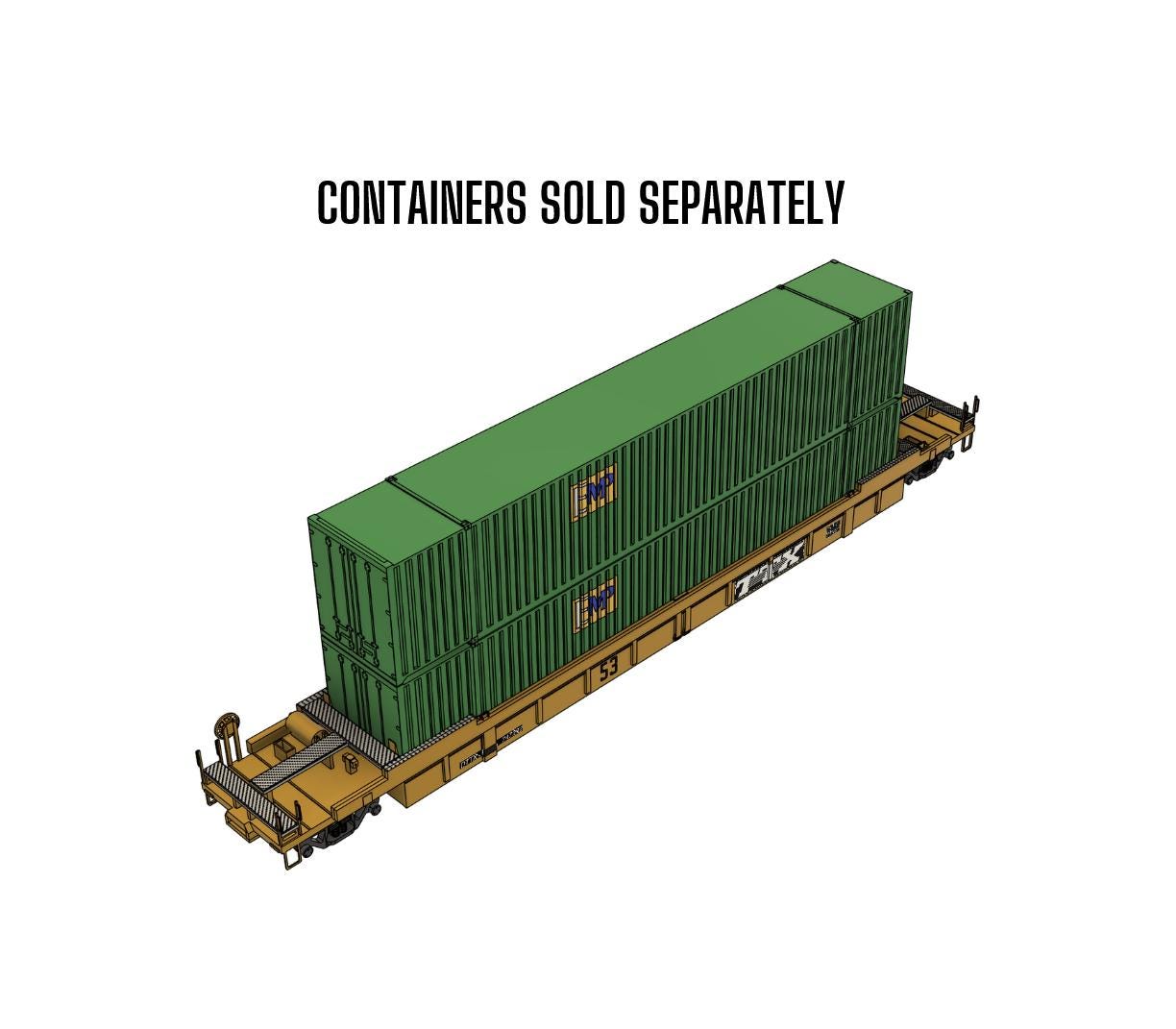 HO Scale 53' Well Car STL Files | 3D Printable Model, Decal Sheet - Etsy