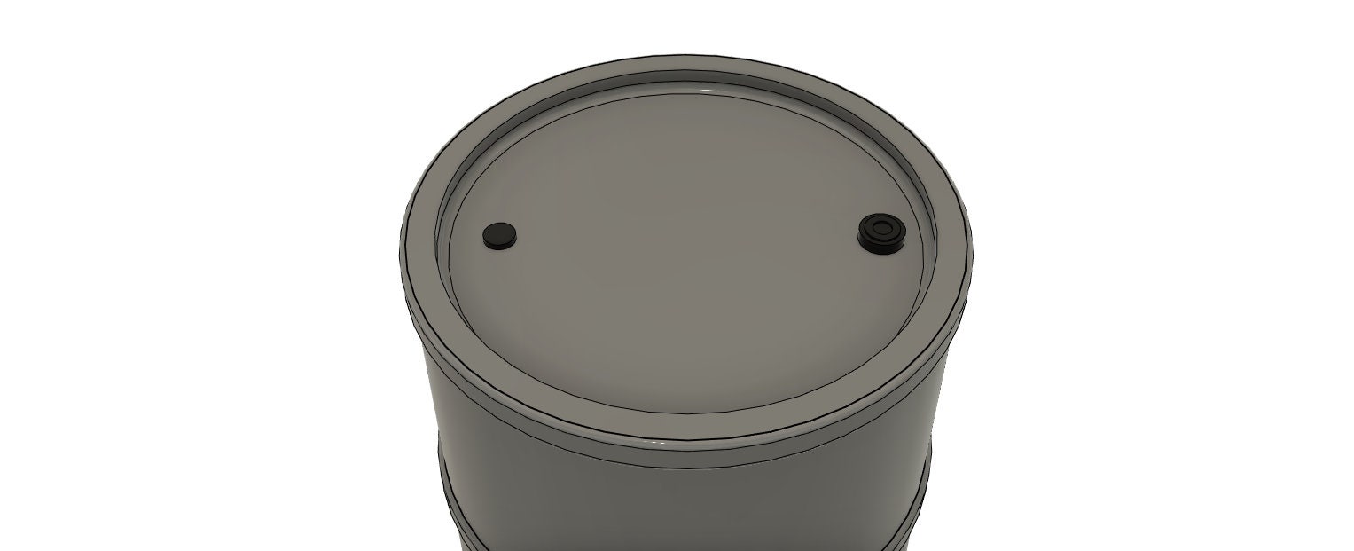 1/10 and 1/24 Scale 55 Gallon Drum STL Files for 3D Printing - Etsy