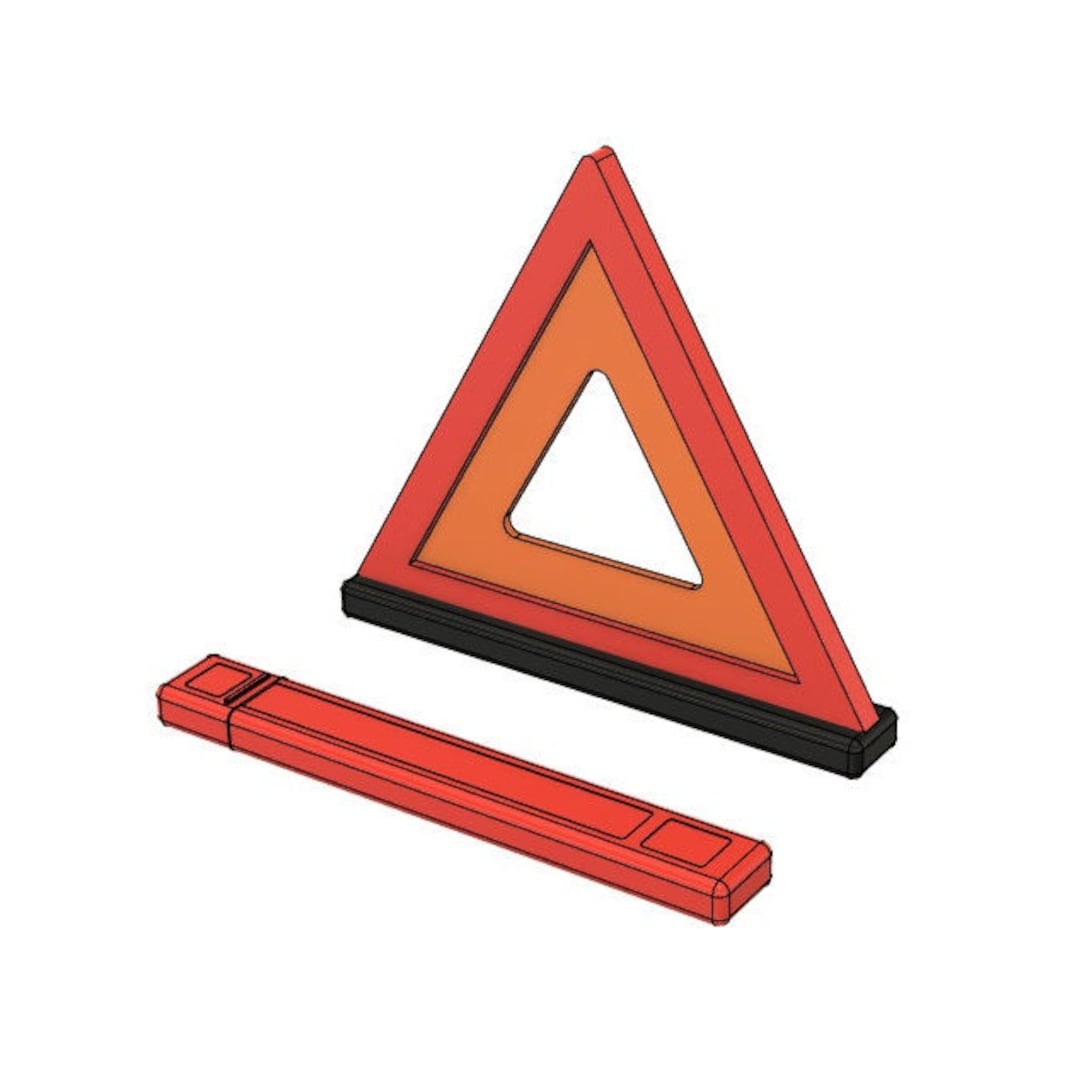 1/10 Scale Warning Triangle STL Files for 3D Printing - Etsy