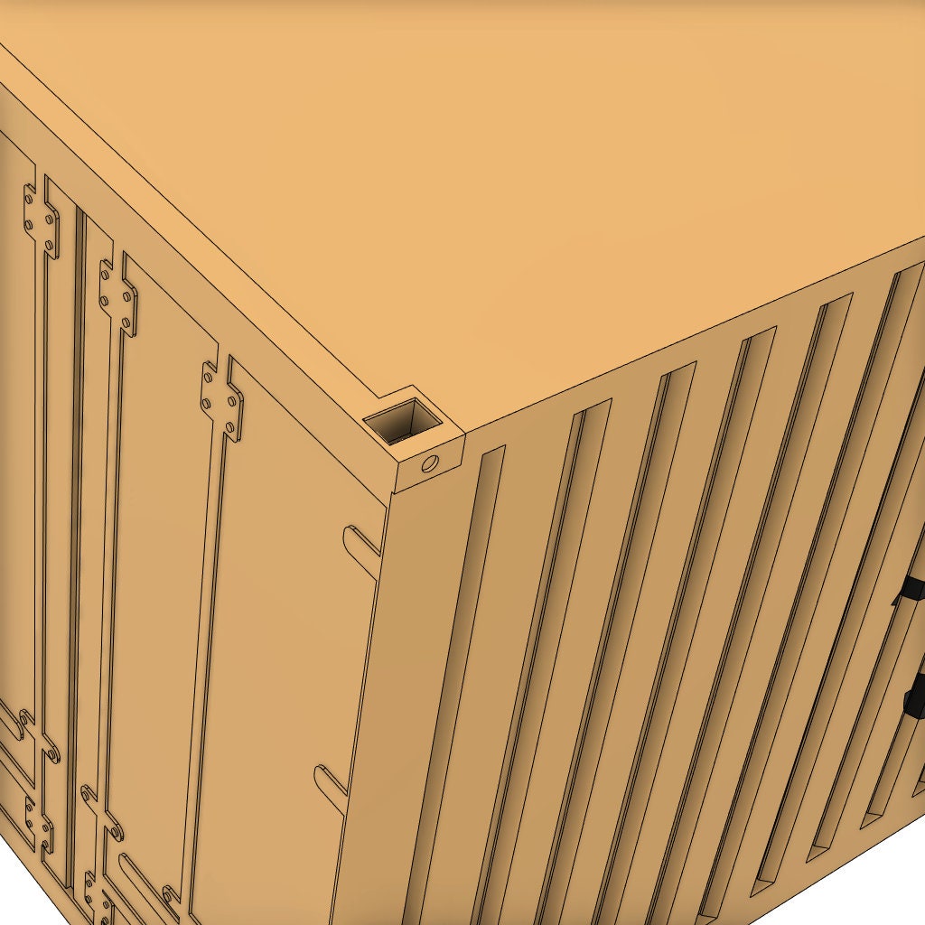 HO Scale Container STL Bundle/ 20, 40 and 53 Foot Containers for 3D ...