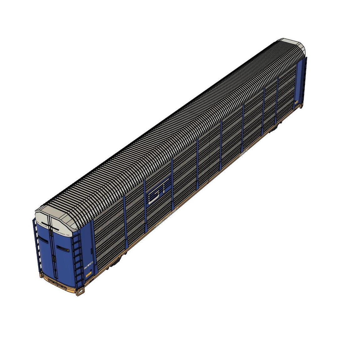 HO Scale 89' Autorack STL Files for 3D Printing | 3D Printable 89 ...