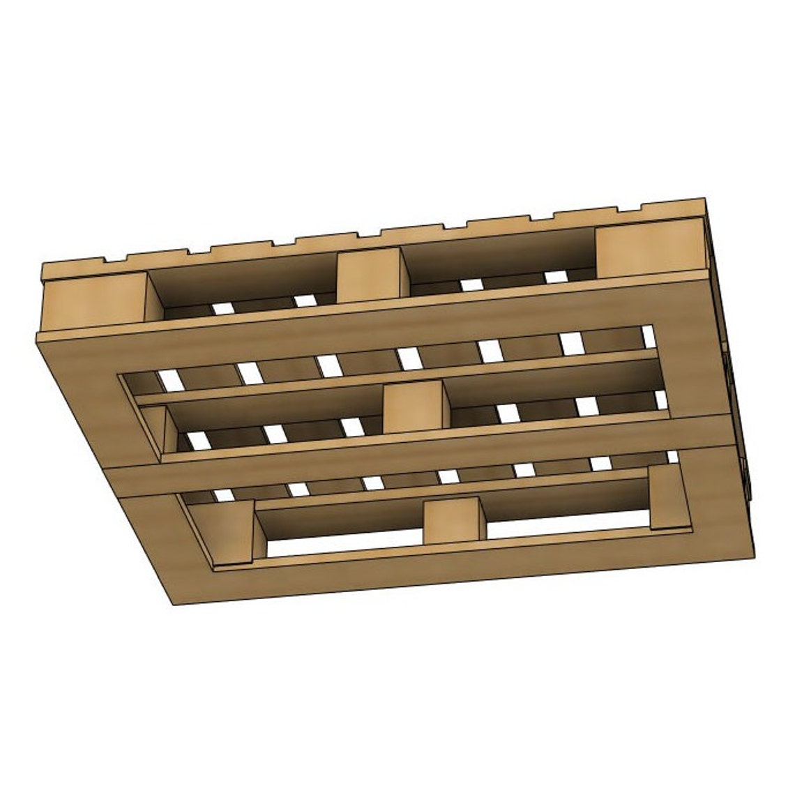 1/24 Scale Pallet STL File for 3D Printing - Etsy