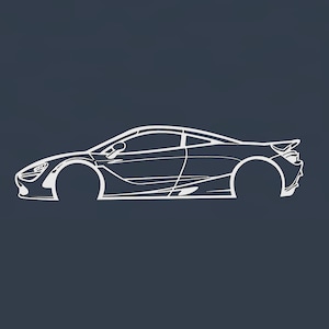 720s Outline STL File for 3D Printing | 3D Printable Supercar Wall Art ...