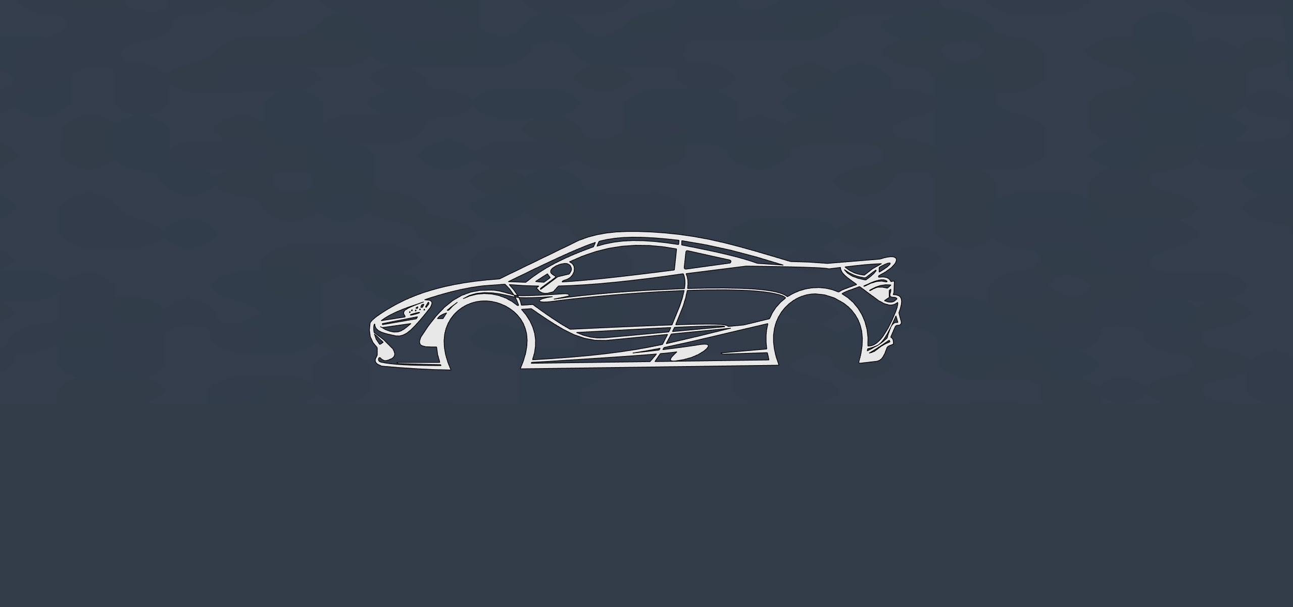 720s Outline STL File for 3D Printing | 3D Printable Supercar Wall Art ...