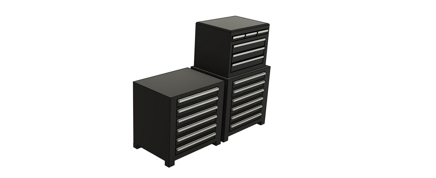 1/10 Scale Tool Box STL Files for 3D Printing/great for Model Garages ...