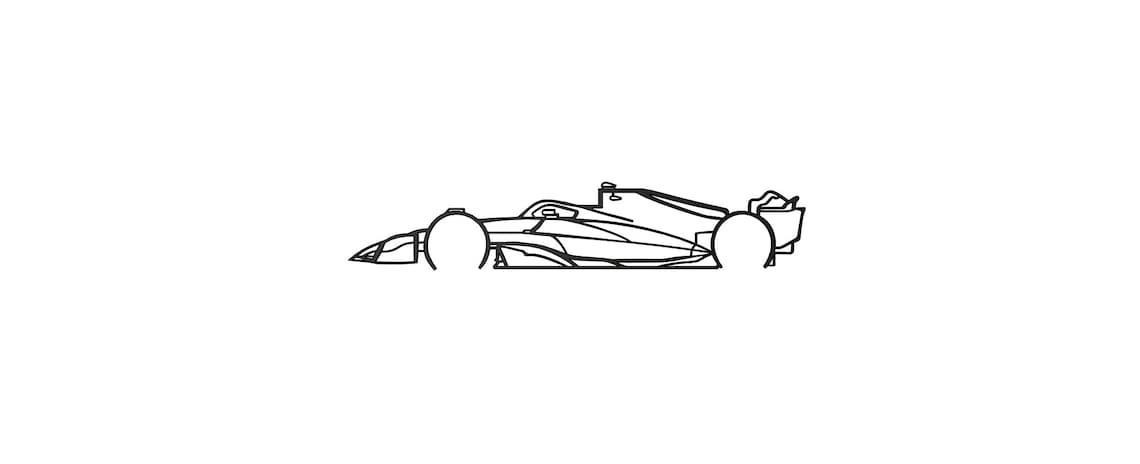 F1 Outline STL File for 3D Printing | 3D Printable Formula 1 Wall Art ...