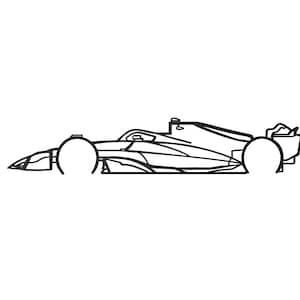 F1 Outline STL File for 3D Printing | 3D Printable Formula 1 Wall Art ...