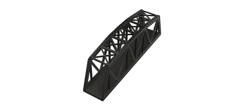 HO Scale Train Bridge STL Files | 3D Printing, 350mm Modular Design - Etsy