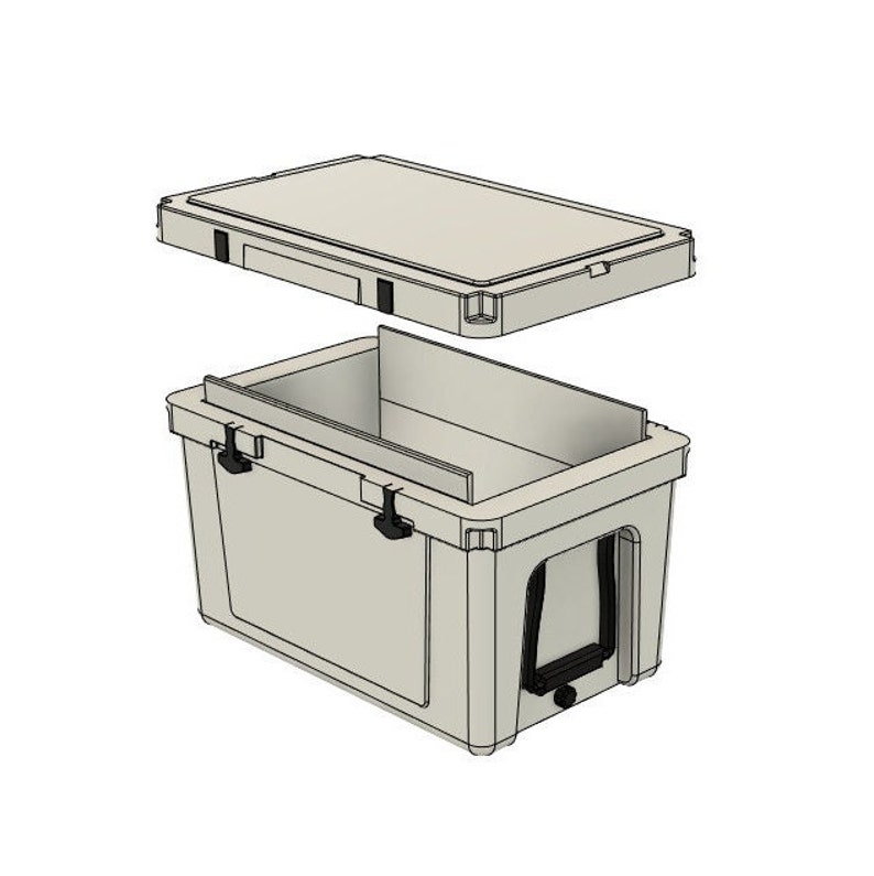 1/10 Scale Cooler STL Files for 3D Printing With Removable Top - Etsy