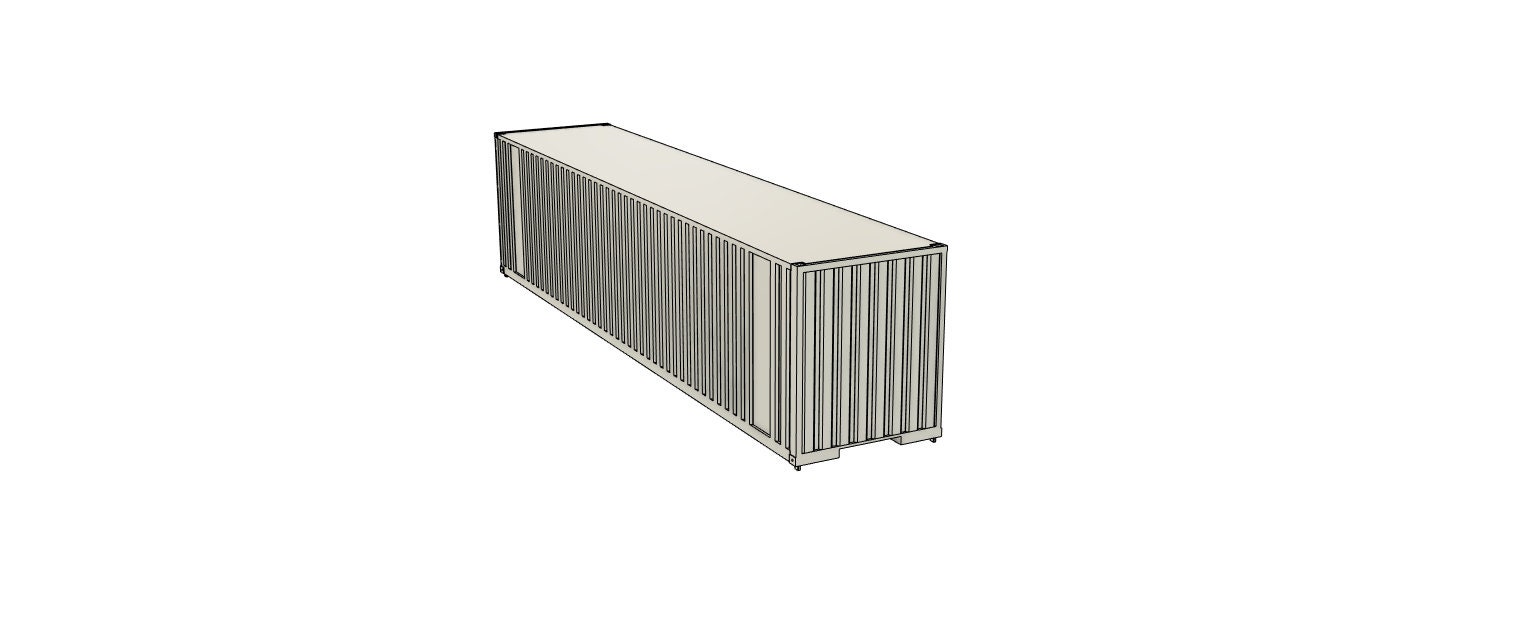 HO Scale 40 Foot Container STL Files for 3D Printing/ 3D Printable ...
