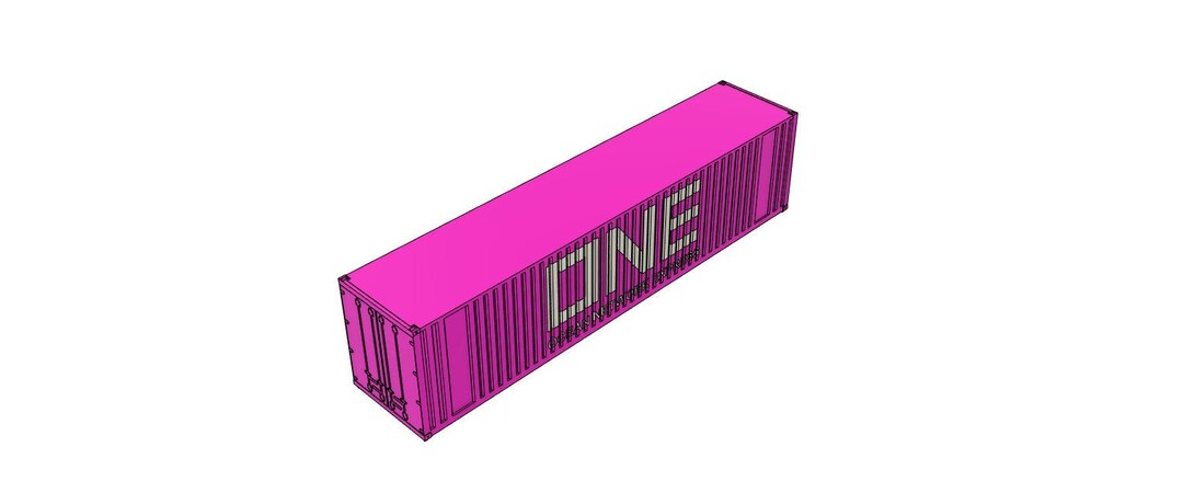 HO Scale 40 Foot Container STL Files for 3D Printing (digital Files) - Etsy