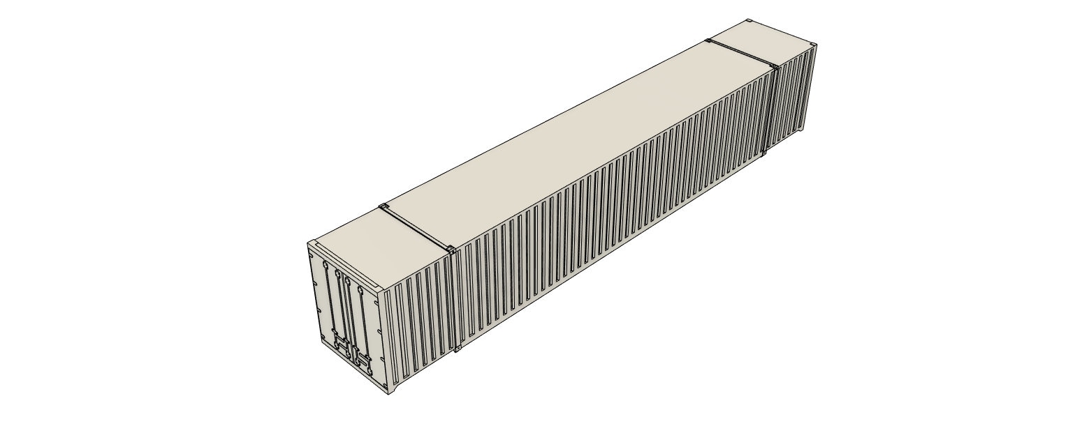 HO Scale 53 Foot Container STL Files for 3D Printing/3d Printable ...