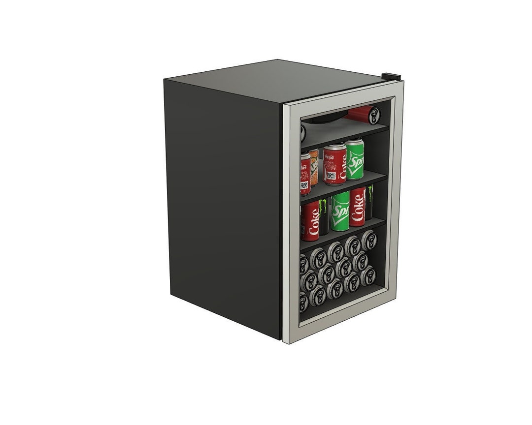 1/10 Scale Mini Fridge STL Files, 3D Printing Diorama Accessory ...