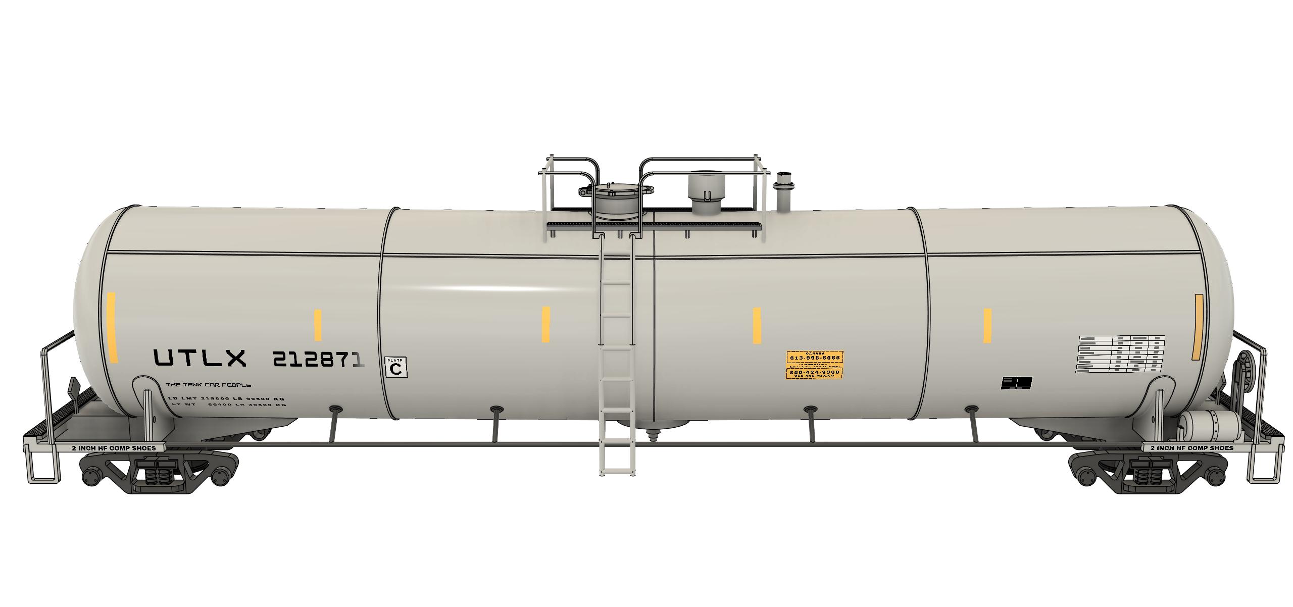 HO Scale Tanker Car STL Files for 3D Printing | 3D Printable 30k Gallon ...