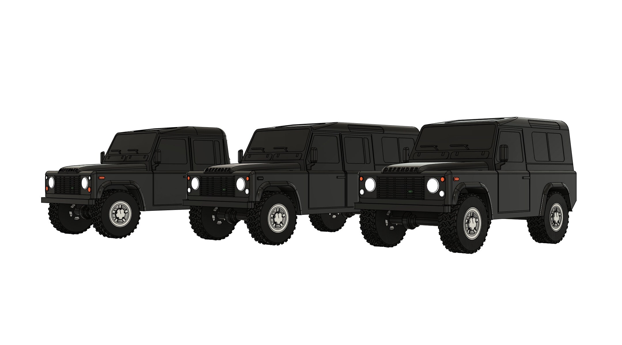 Land Rover Defender STL Bundle for 3D Printing | Digital File ...