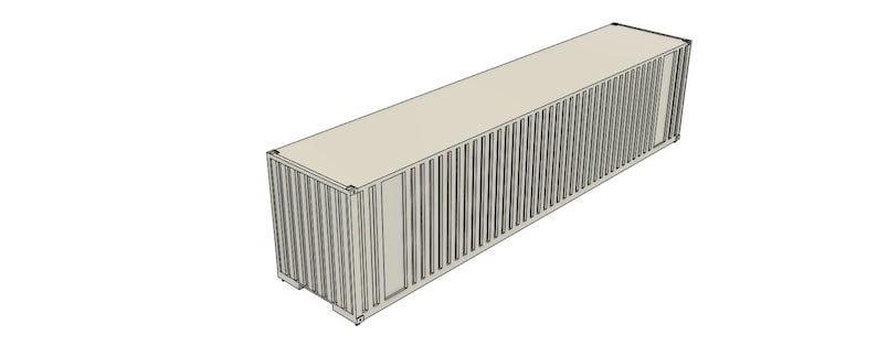 HO Scale 40 Foot Container STL Files for 3D Printing (digital Files) - Etsy