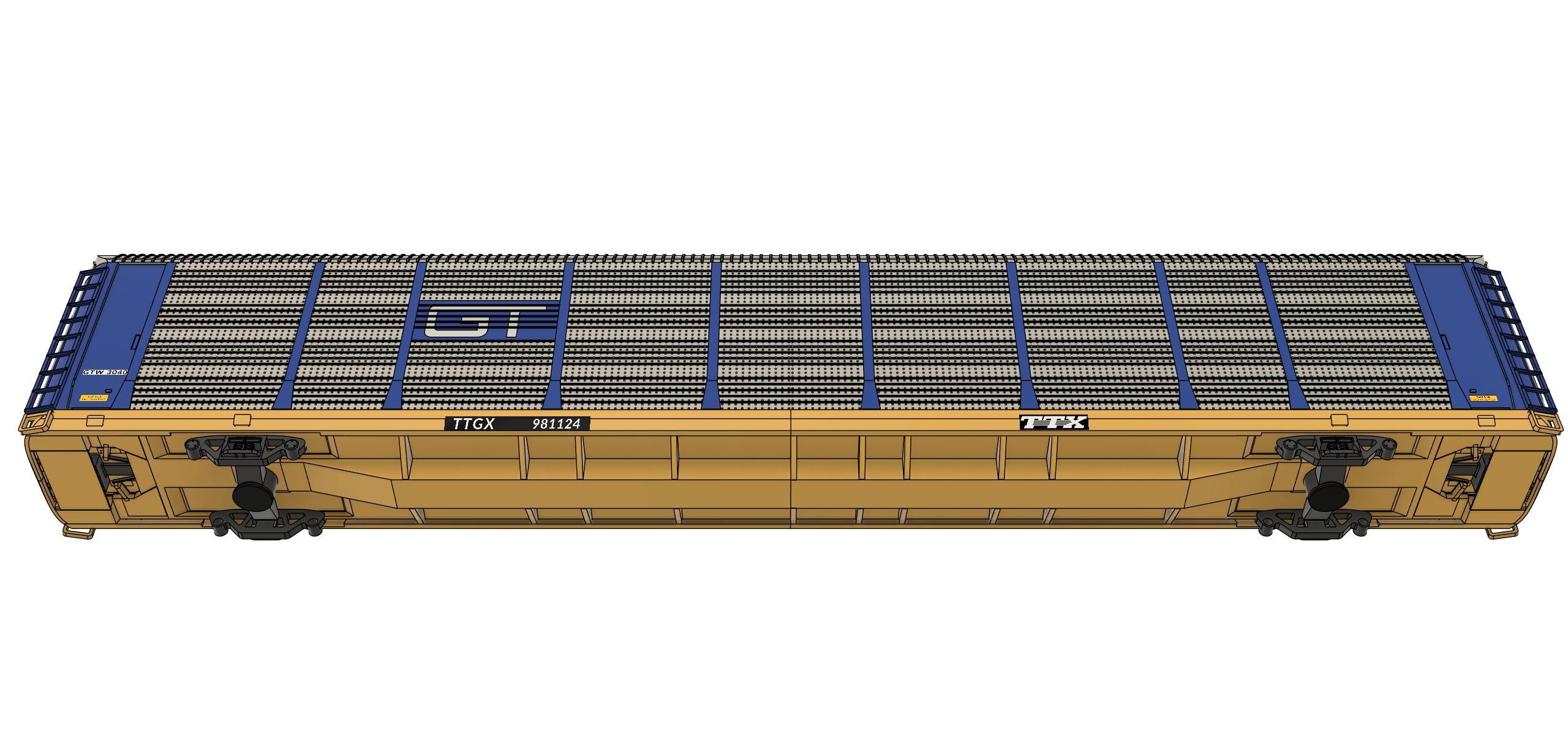 HO Scale 89' Autorack STL Files for 3D Printing | 3D Printable 89 ...