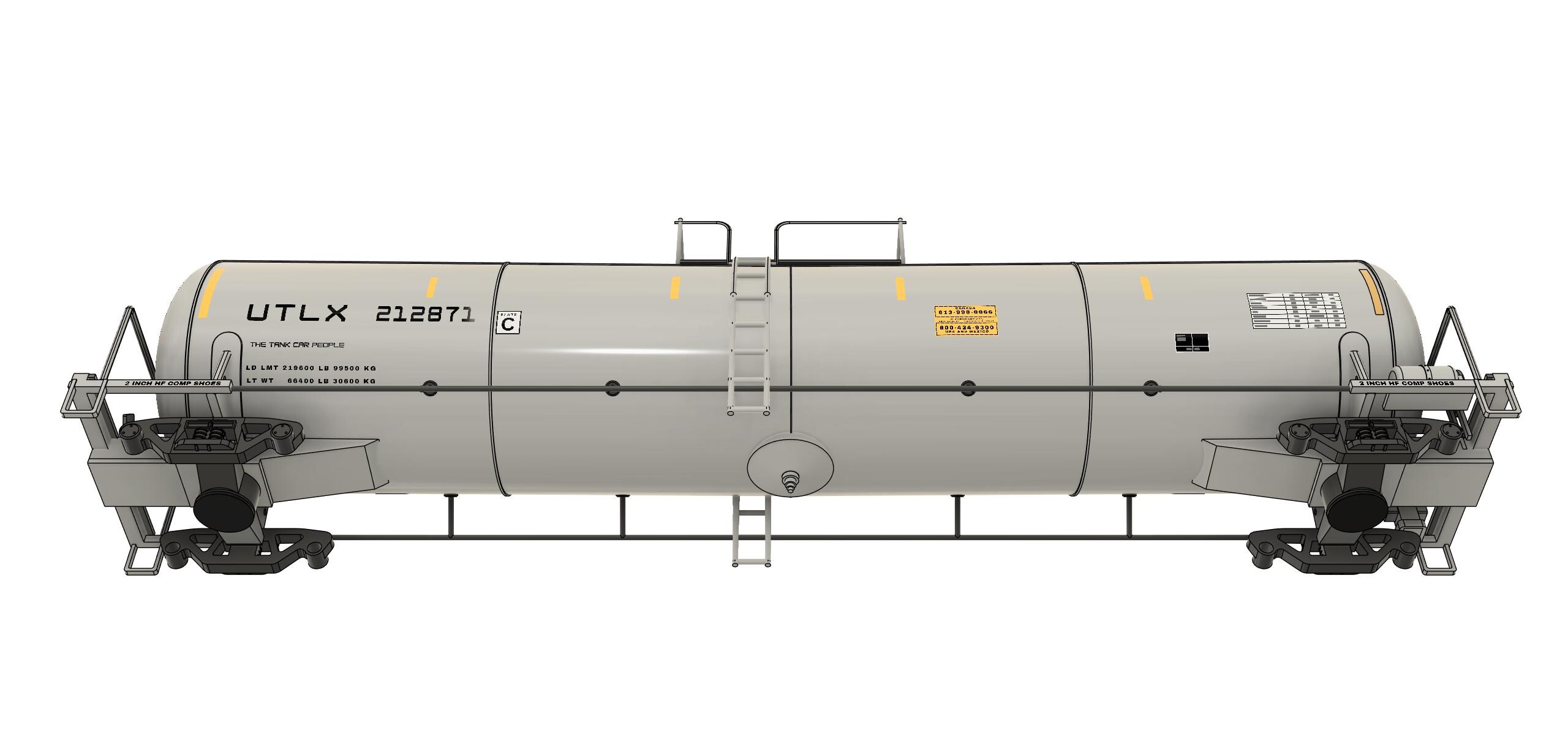 HO Scale Tanker Car STL Files for 3D Printing | 3D Printable 30k Gallon ...