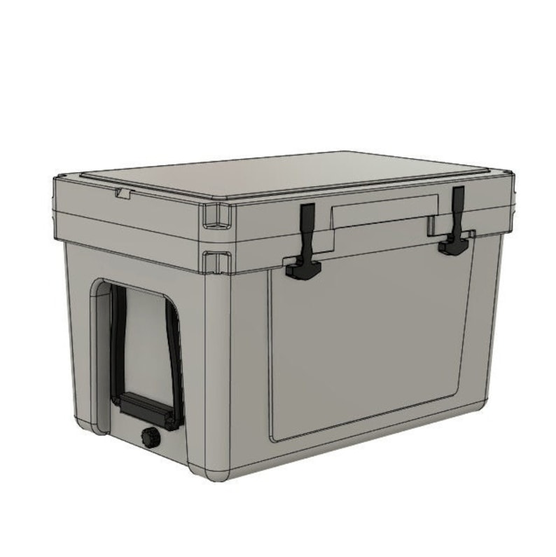 1/10 Scale Cooler STL Files for 3D Printing With Removable Top - Etsy