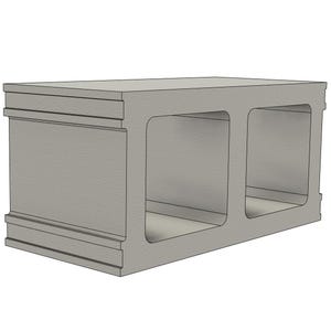 1/10 Scale Cinder Block STL File for 3D Printing | Digital File ...