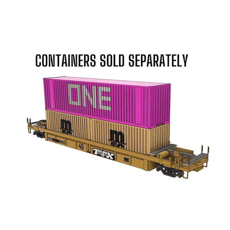 HO Scale Well Car STL Files for 3D Printing | 3D Printable 40' Thrall ...