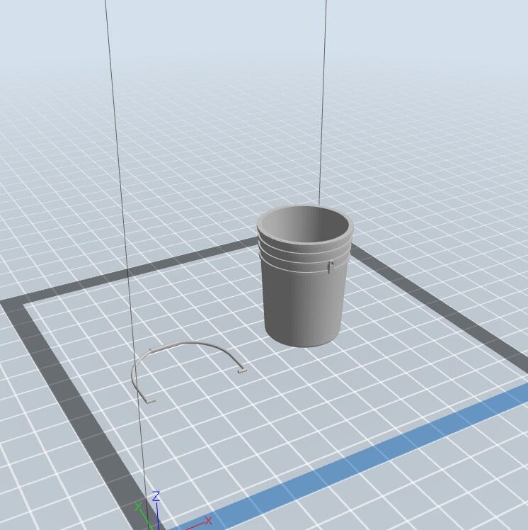 1/10 Scale 5 Gallon Bucket STL Files for 3D Printing - Etsy