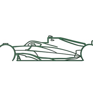 F1 Outline STL File for 3D Printing | 3D Printable Formula 1 Wall Art ...