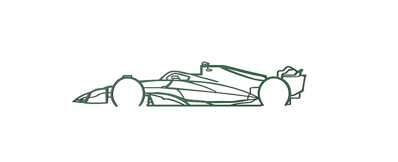F1 Outline STL File for 3D Printing | 3D Printable Formula 1 Wall Art ...