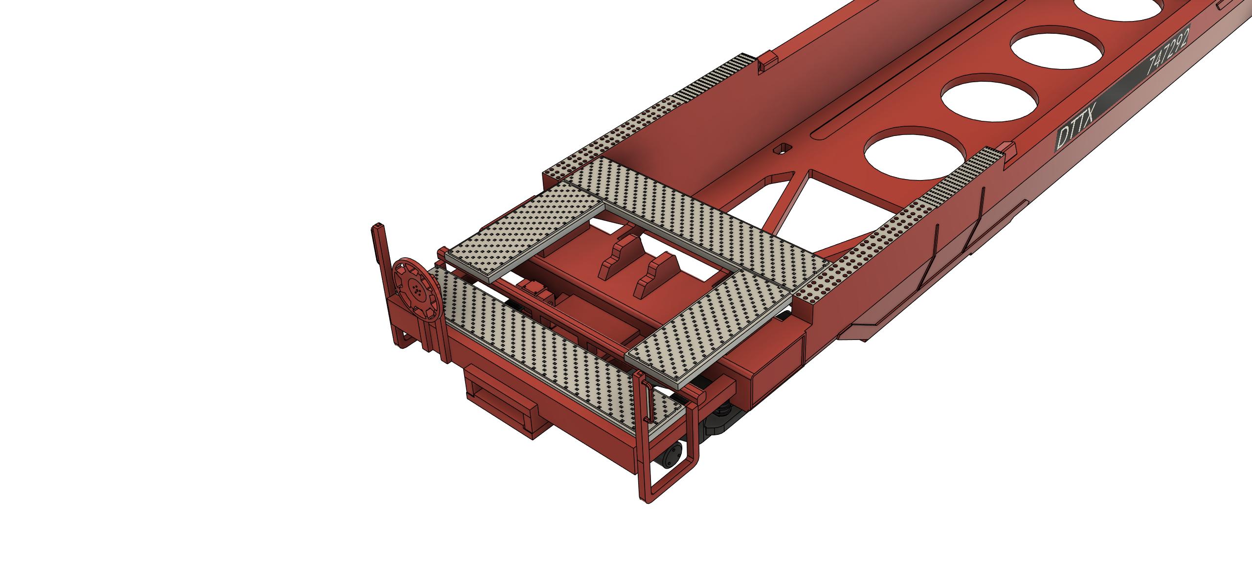 HO Scale 53' Well Car STL Files for 3D Printing | 3D Printable ...