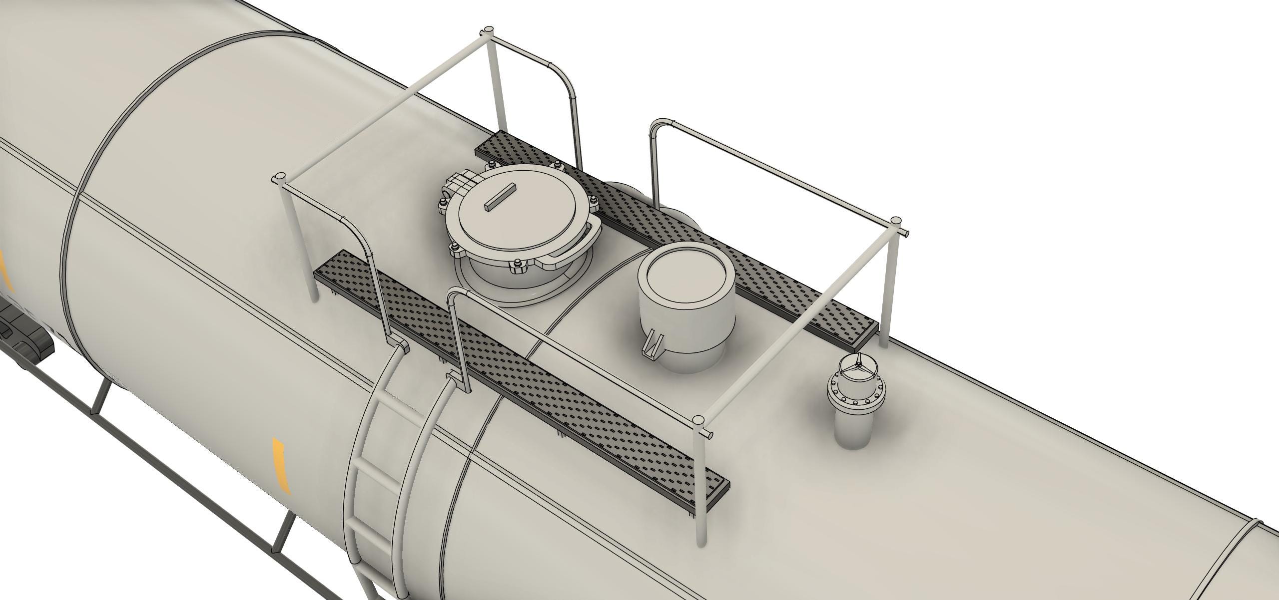 HO Scale Tanker Car STL Files for 3D Printing | 3D Printable 30k Gallon ...