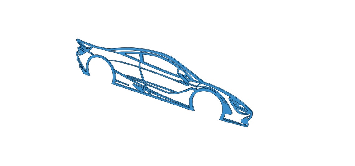720s Outline STL File for 3D Printing | 3D Printable Supercar Wall Art ...