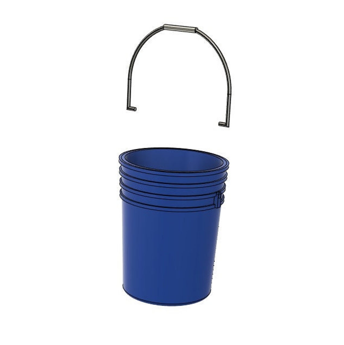 1/10 Scale 5 Gallon Bucket STL Files for 3D Printing - Etsy