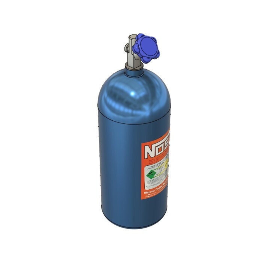 1/10 Scale Nitrous Bottle STL File for 3D Printing/nos 3D Printable ...