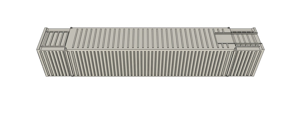 HO Scale 53 Foot Container STL Files for 3D Printing/3d Printable ...