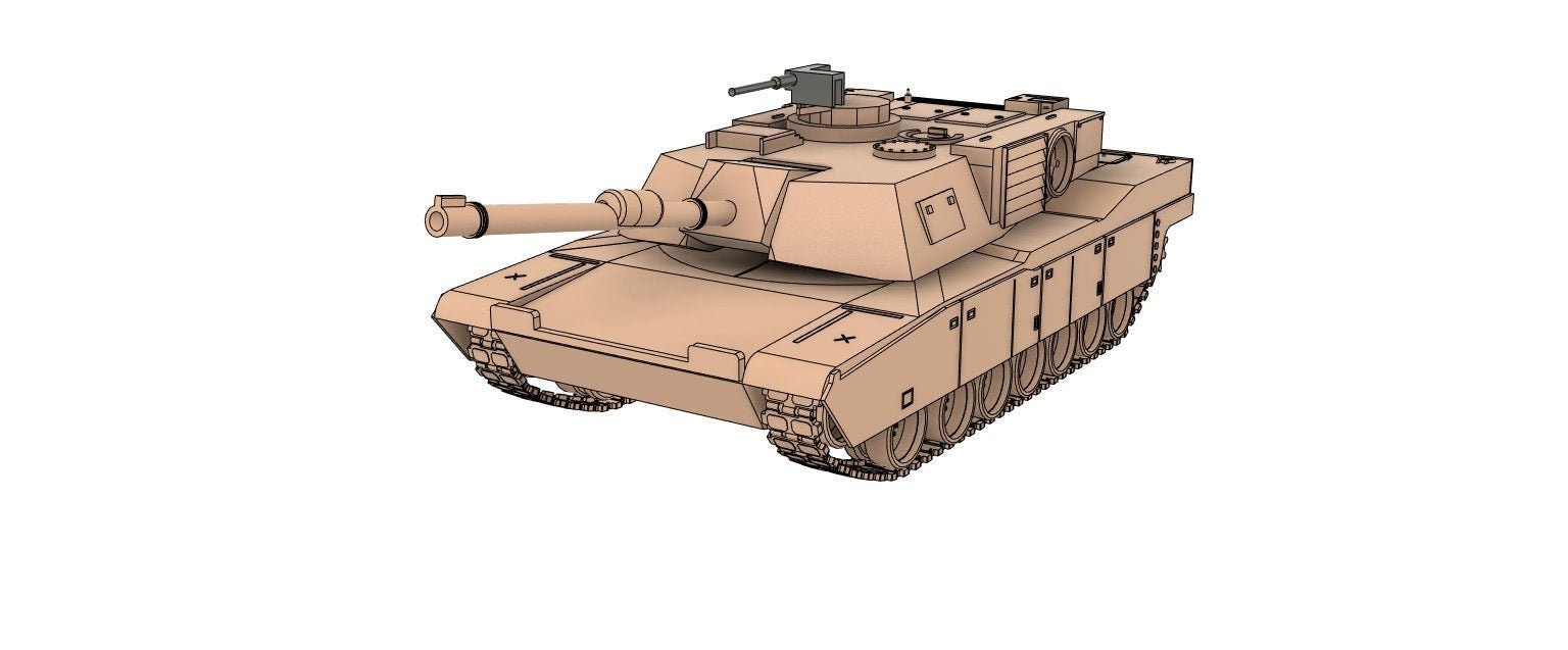 M1A1 Abrams Tank STL Files for 3D Printing - Etsy Australia