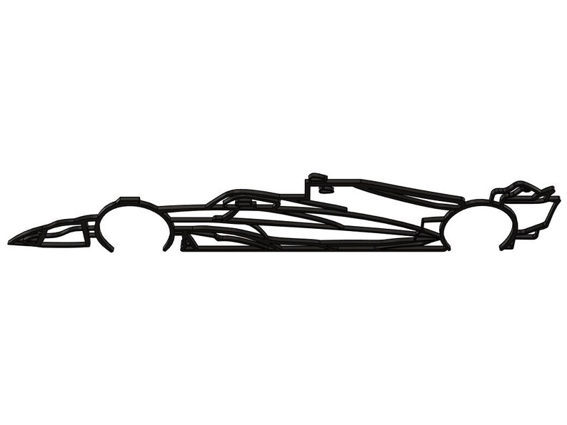 F1 Outline STL File for 3D Printing | 3D Printable Formula 1 Wall Art ...