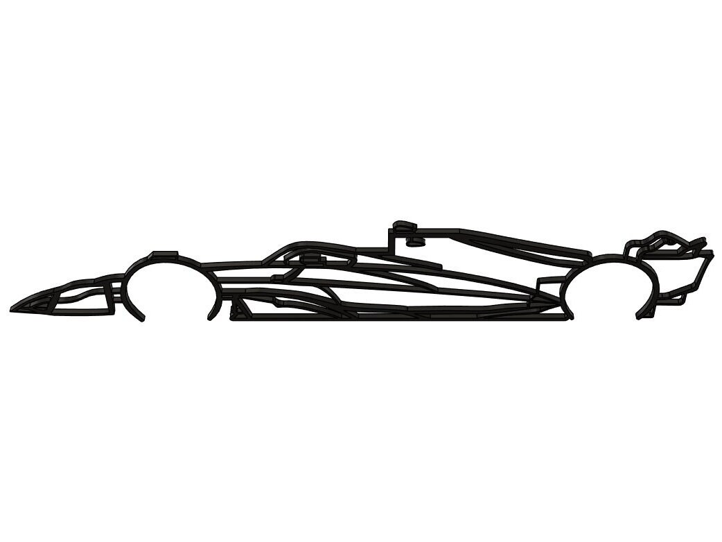 F1 Outline STL File for 3D Printing | 3D Printable Formula 1 Wall Art ...