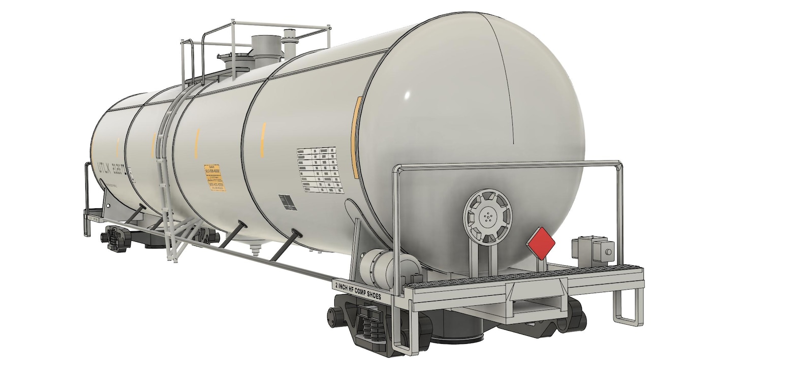 HO Scale Tanker Car STL Files for 3D Printing | 3D Printable 30k Gallon ...