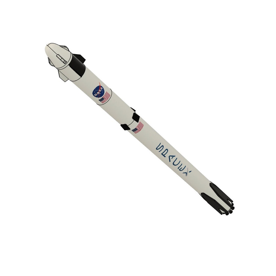 Spacex Falcon 9 With Dragon STL Files for 3d Printing | 1/227 Scale - Etsy