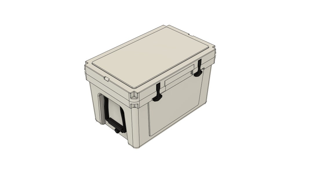 1/10 Scale Cooler STL Files for 3D Printing With Removable Top ...