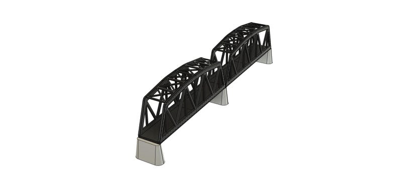 HO Scale Train Bridge STL Files for 3D Printing | 350mm Long | Easily ...
