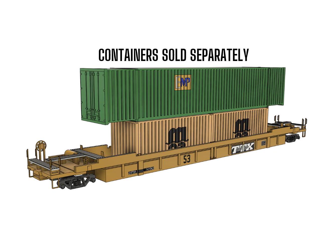 HO Scale 53' Well Car STL Files | 3D Printable Model, Decal Sheet - Etsy