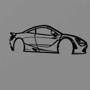 720s Outline STL File for 3D Printing | 3D Printable Supercar Wall Art ...