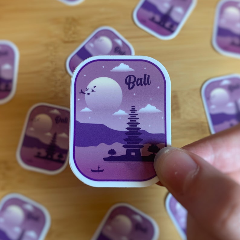 Bali Sticker Travel Bali Sticker Travel Stickers Indonesia - Etsy