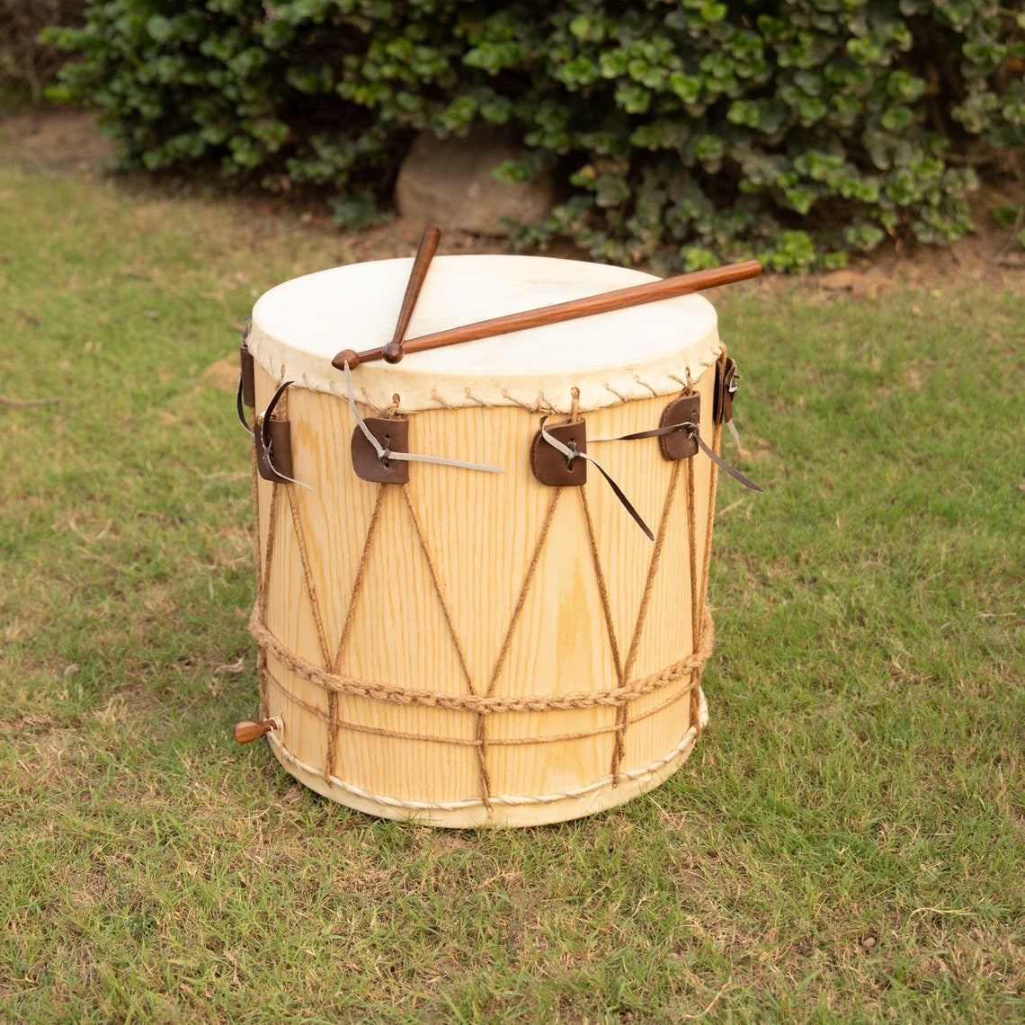 Medieval Snare Drum: Rope Tuned Marching Drum With Sticks - Etsy